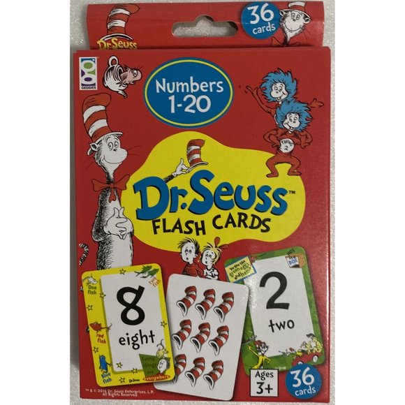 Green Monarch | Toys | Dr Seuss Flash Cards Numbers 2 By Dalmation ...